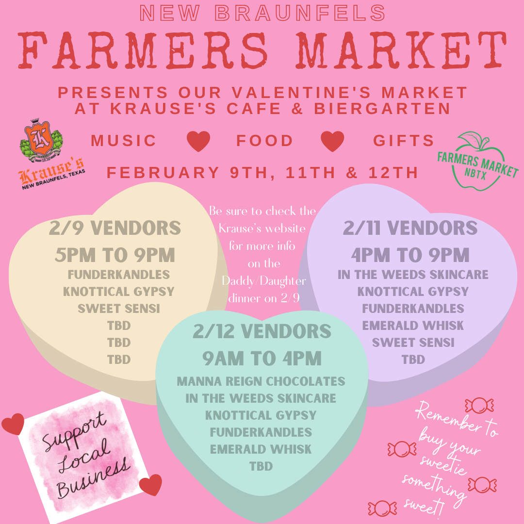 New Braunfels Farmers Market Valentine's Market - Austin Monthly Magazine